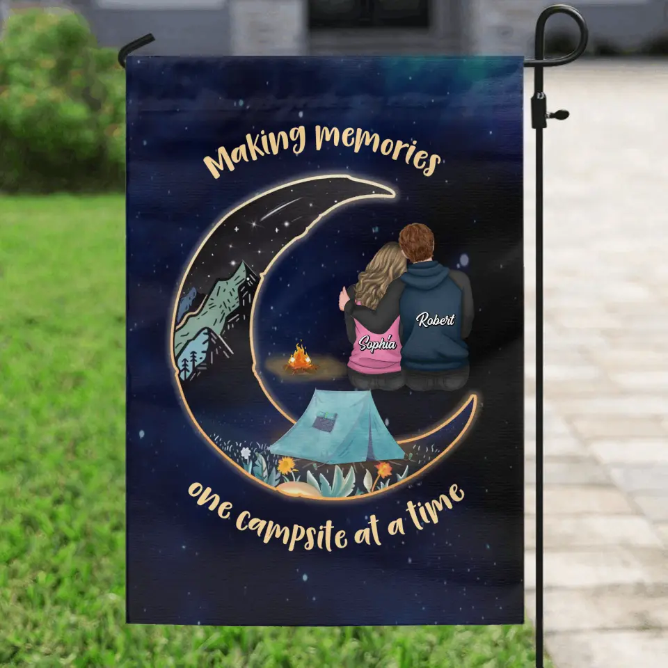 Personalized Couple Flag Sign - Gift Idea For Him/Her/Couple/Camping L ...