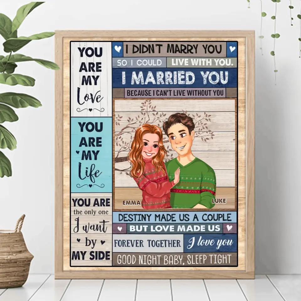 Personalized Couple Husband And Wife Poster - Gift Idea For Couple/Him ...
