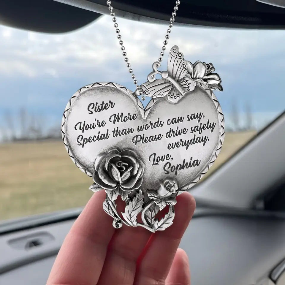 Custom Personalized Drive Safely Aluminum Car Charm - Mother's Day Gif ...