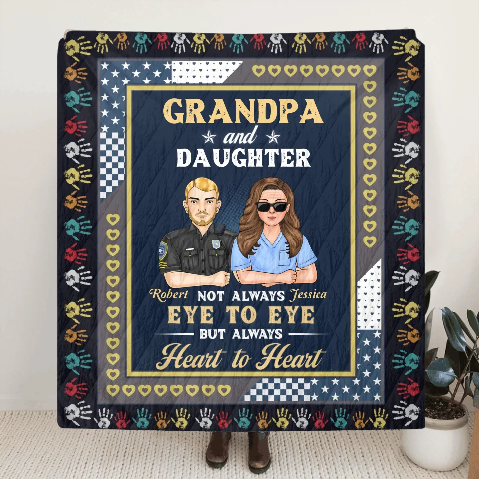 Personalized Dad Quilt/Fleece Throw Blanket - Gift Idea For Father's D ...