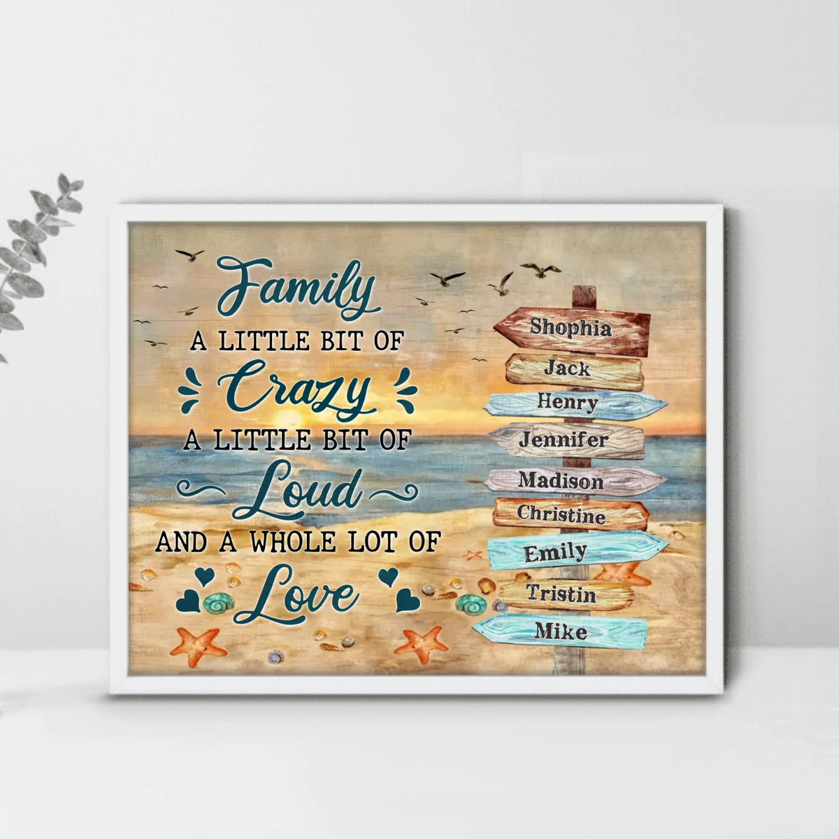 Custom Personalized Family Poster - Gift Idea For Family - Family A Li ...