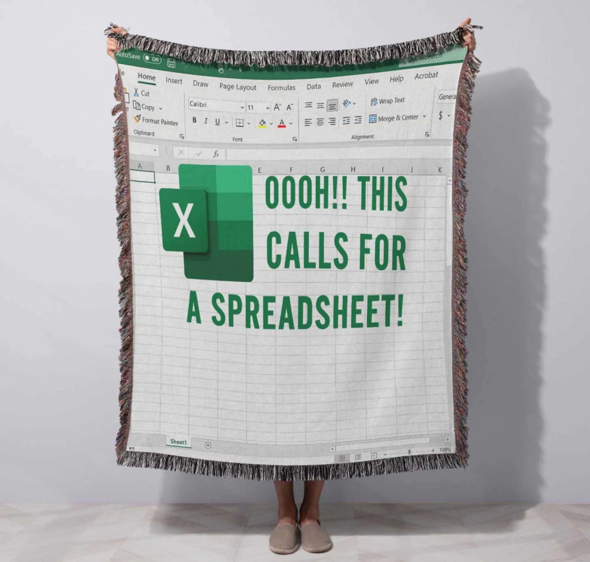 Funny Office Ultra-Soft Fringe Blanket - Gift Idea for Co-workers - Oo ...
